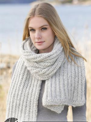 Echarpe femme volumineuse en laine et alpaga " Fabienne " - Laines-divine