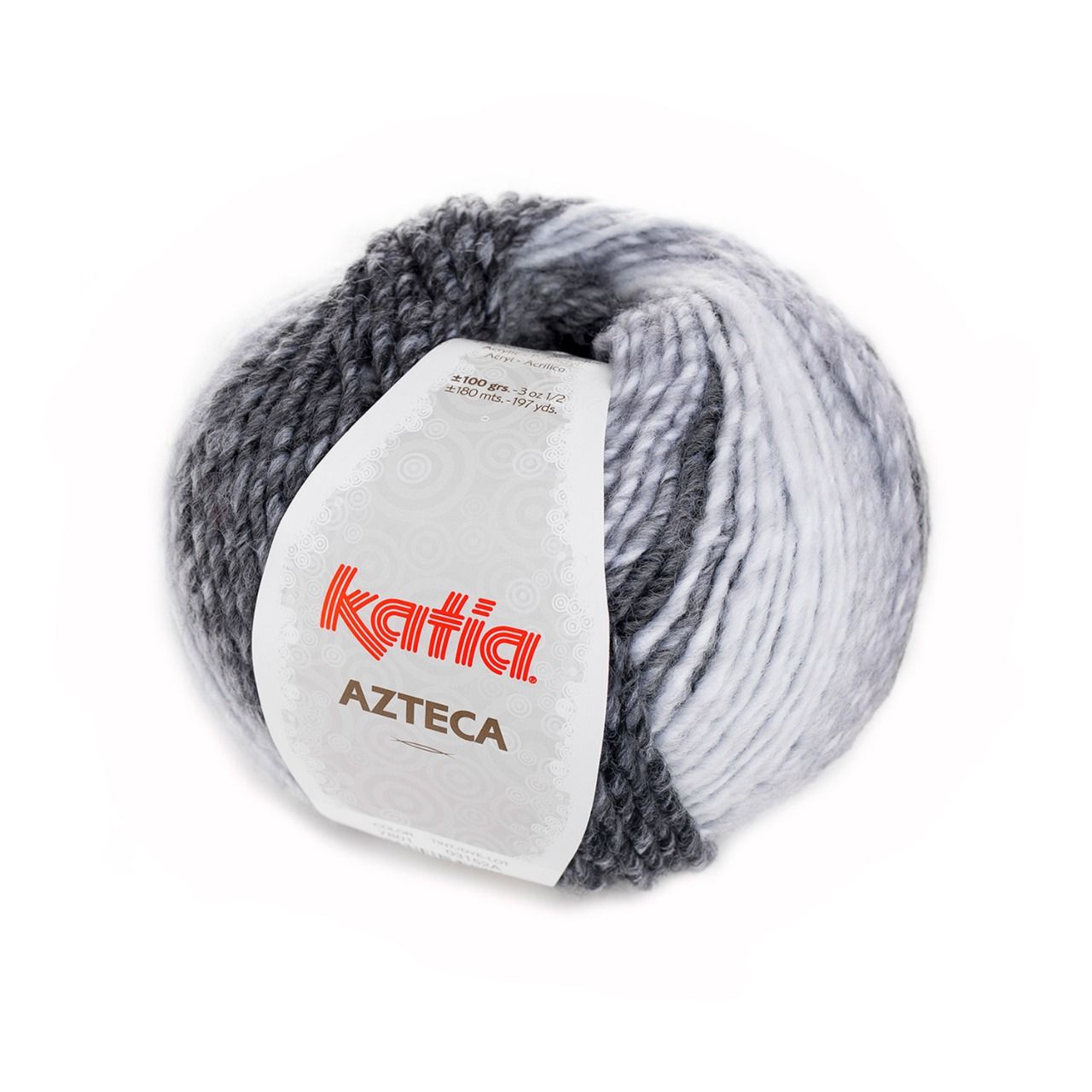 Laine Katia AZTECA 7801 gris - Laines-divine